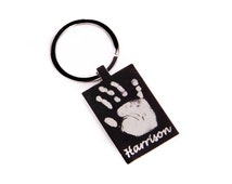 Unique handprint keychain related items | Etsy