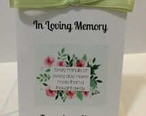 Popular items for memorial seed packet on Etsy