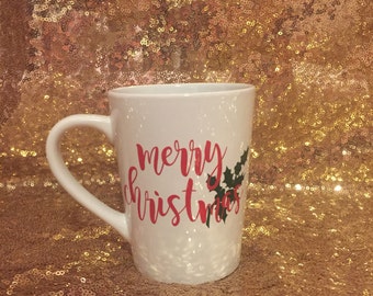 Merry and bright mug | Etsy