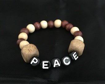 Items similar to Wooden Peace Sign on Etsy