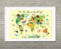 Unique kids world map related items | Etsy