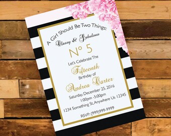 Chanel invitation | Etsy