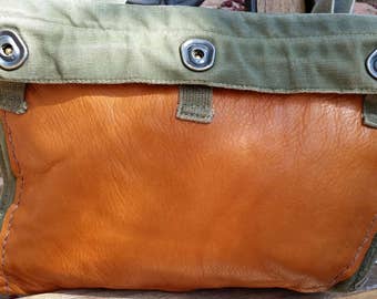 Upcycled army bag | Etsy