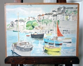 Harbour scene | Etsy