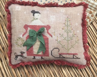 Primitive Cross Stitch Pinkeep Pattern Endless Hearts