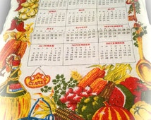 Unique retro calendar related items | Etsy