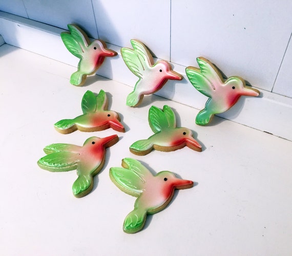 Hummingbird Hand Decorated Sugar Cookies 1 Dozen