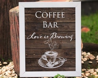 Wedding coffee bar | Etsy