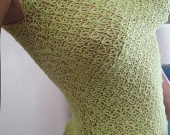 Hand made crochet dress.