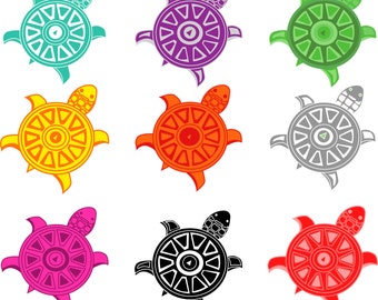 Tribal sea turtle | Etsy