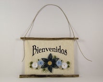 Popular items for spanish welcome sign on Etsy