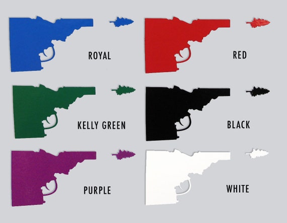 Idaho Gun-Tree Die-Cut Sticker 4 Pack BANANA ink