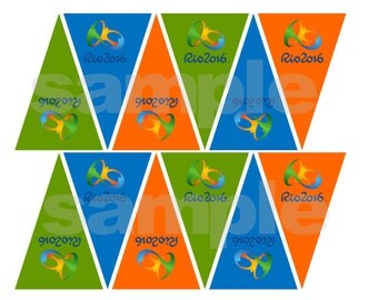 Items similar to 2016 RIO OLYMPICS personalized printable party ...