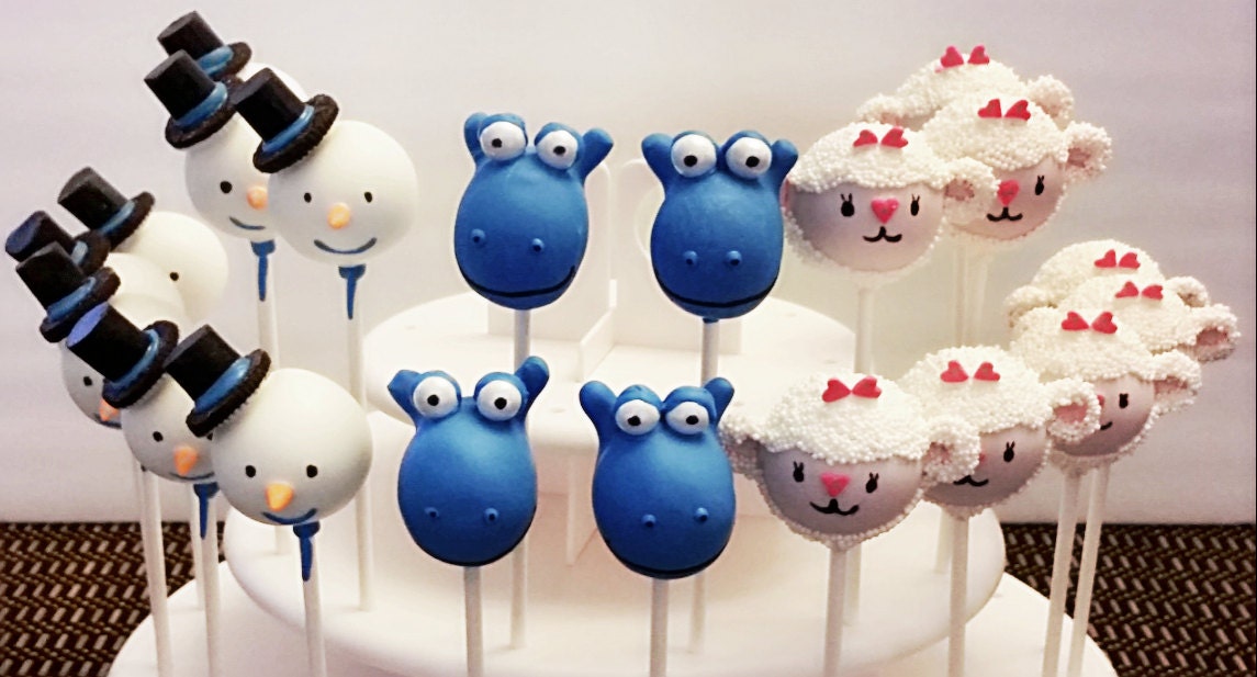 Birthday cake pops by myangelpops on Etsy