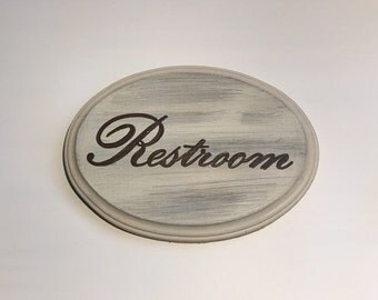 Restroom sign | Etsy