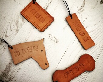 Leather key fob | Etsy