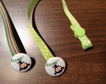 Pacifier Holder with Animals PDF Crochet Pattern Instant