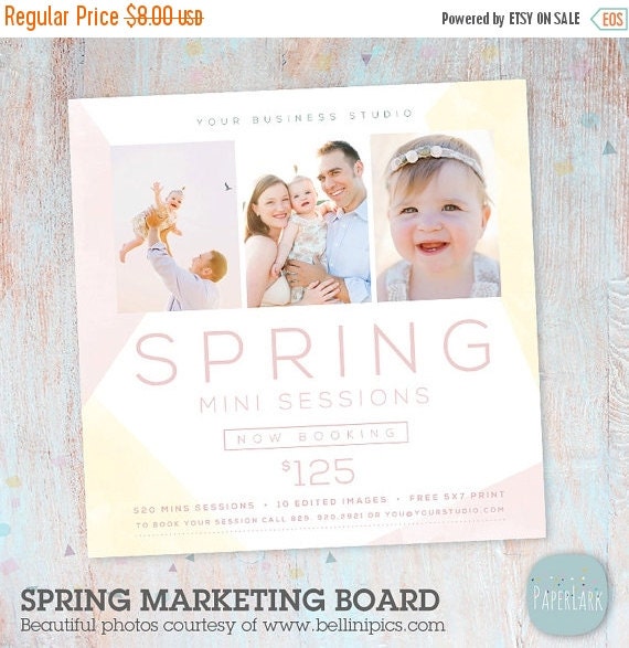 ON SALE Spring Marketing Board Mini Session by PaperLarkDesigns