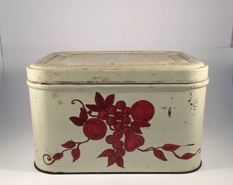 Unique tin bread box related items | Etsy