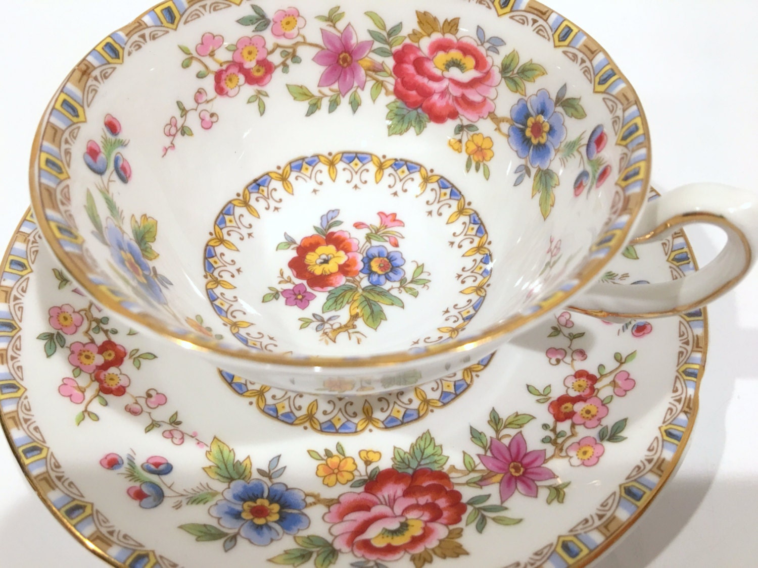 Malvern by Royal Grafton Tea Cup and Saucer, Antique Tea Cup, English ...