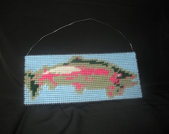 Plastic canvas fish | Etsy