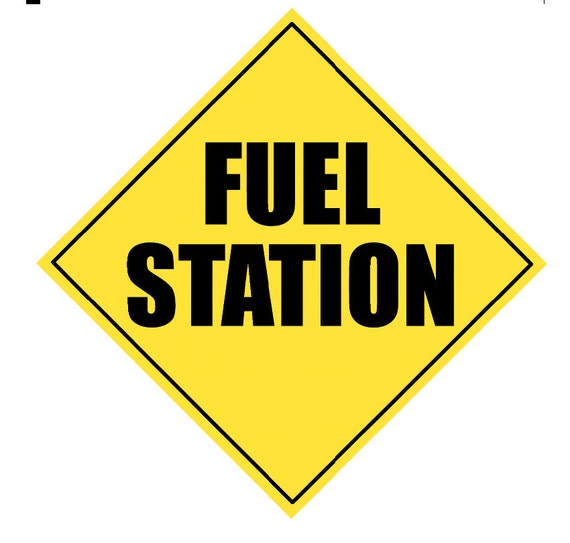 Construction Party Sign Fuel Station Construction Birthday