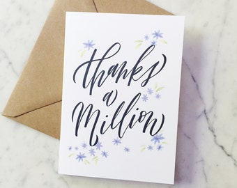 Thanks a million | Etsy