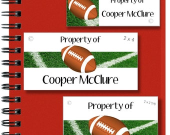 Football labels | Etsy