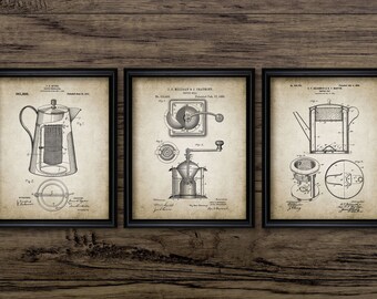 Vintage coffee art | Etsy