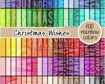 SALE christmas digital paper holiday digital by TheDigiRainbow