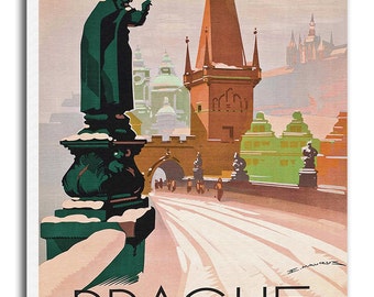 Prague poster | Etsy