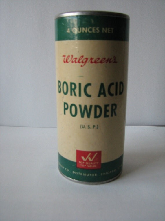 Vintage Walgreens Boric Acid Powder