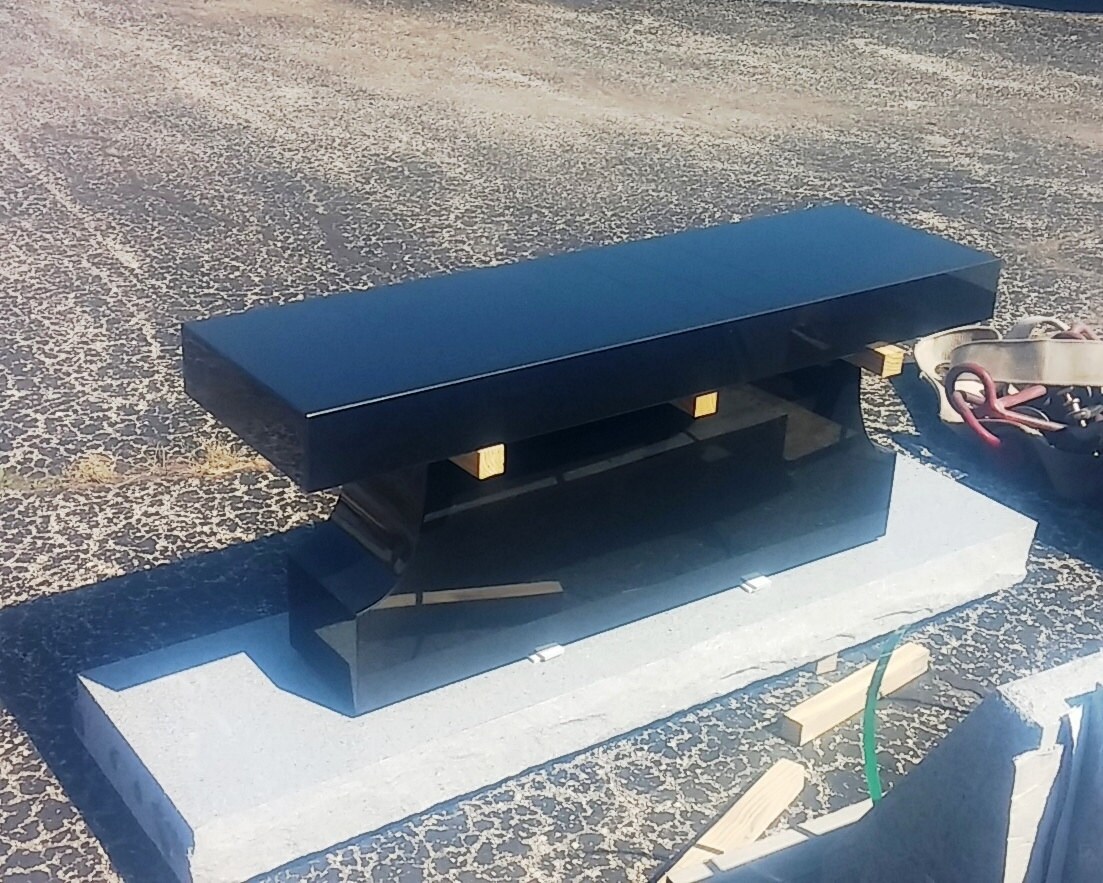 Cremation cemetery bench 4 niche interment