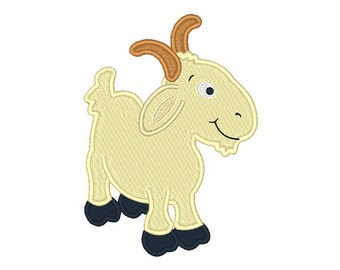 Goat embroidery | Etsy