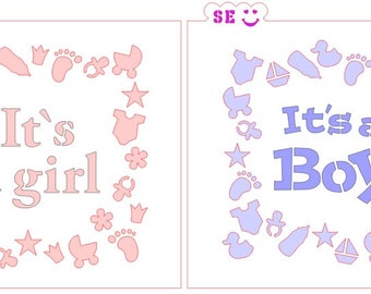 Baby stencils | Etsy