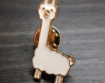 Llama enamel pin | Etsy