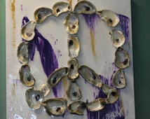 Unique painted oyster shell related items | Etsy