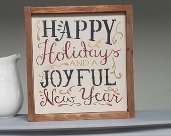 Happy new year sign | Etsy