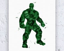 Unique hulk poster related items | Etsy