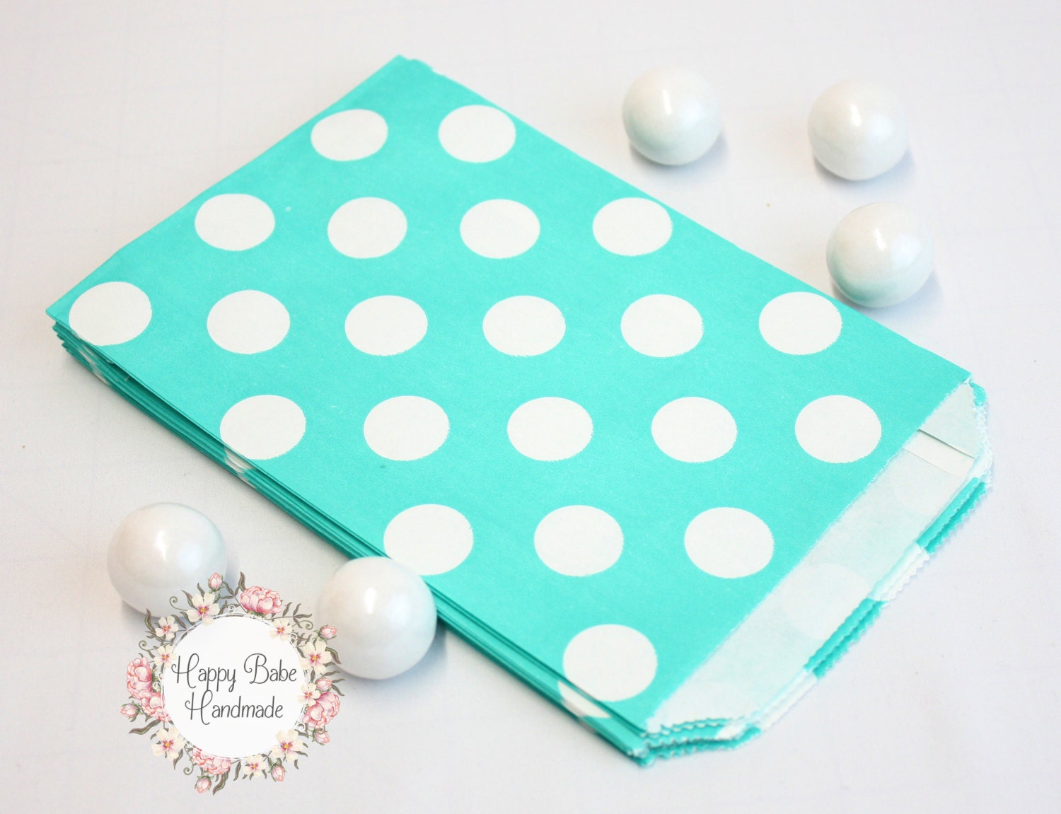 Teal Paper Bags, 4--3/4 by 7 Inches, 12 Bags, Teal Favor Bags, Teal ...