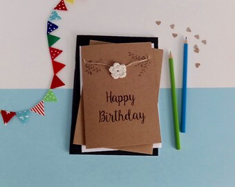 Rustic birthday card | Etsy