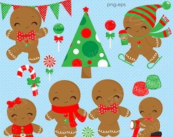 Gingerbread man clip | Etsy