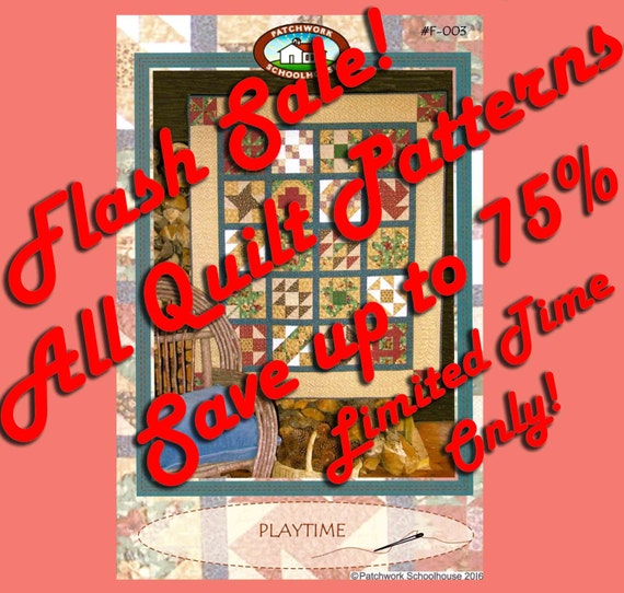 Sampler Quilt Pattern Playtime:Varied by Patchworkschoolhouse