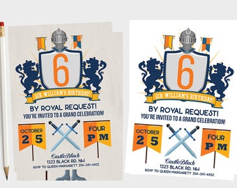 Items similar to Princess and Knight Royal Party Personalized ...