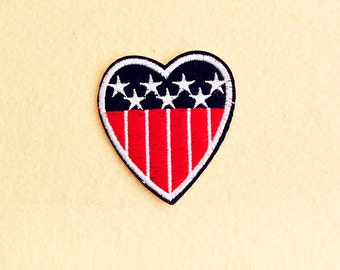 Crying Heart Embroidered Patch Iron On patch Red