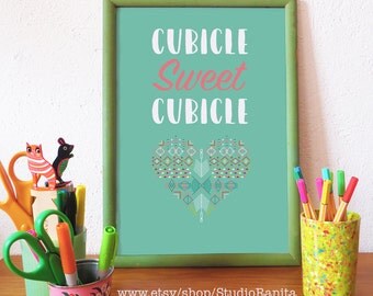 Boho cubicle decor | Etsy