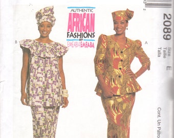 Butterick 6045 1990s Misses CAFTAN Sauna Wrap by mbchills on Etsy