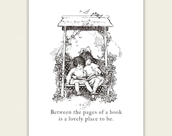 Reading Print Art I READ Digital Illustration