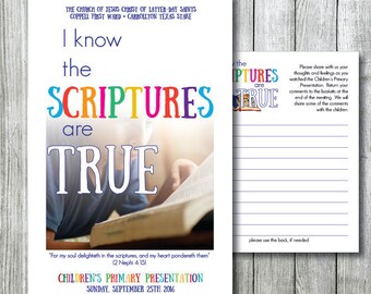 Lds primary program | Etsy