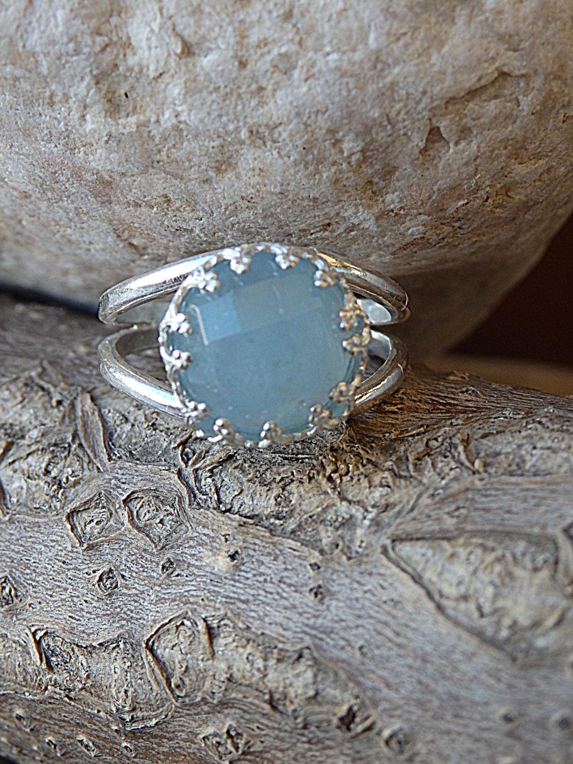 Aquamarine Ring 925 Sterling Silver Ring Gemstone ring Blue